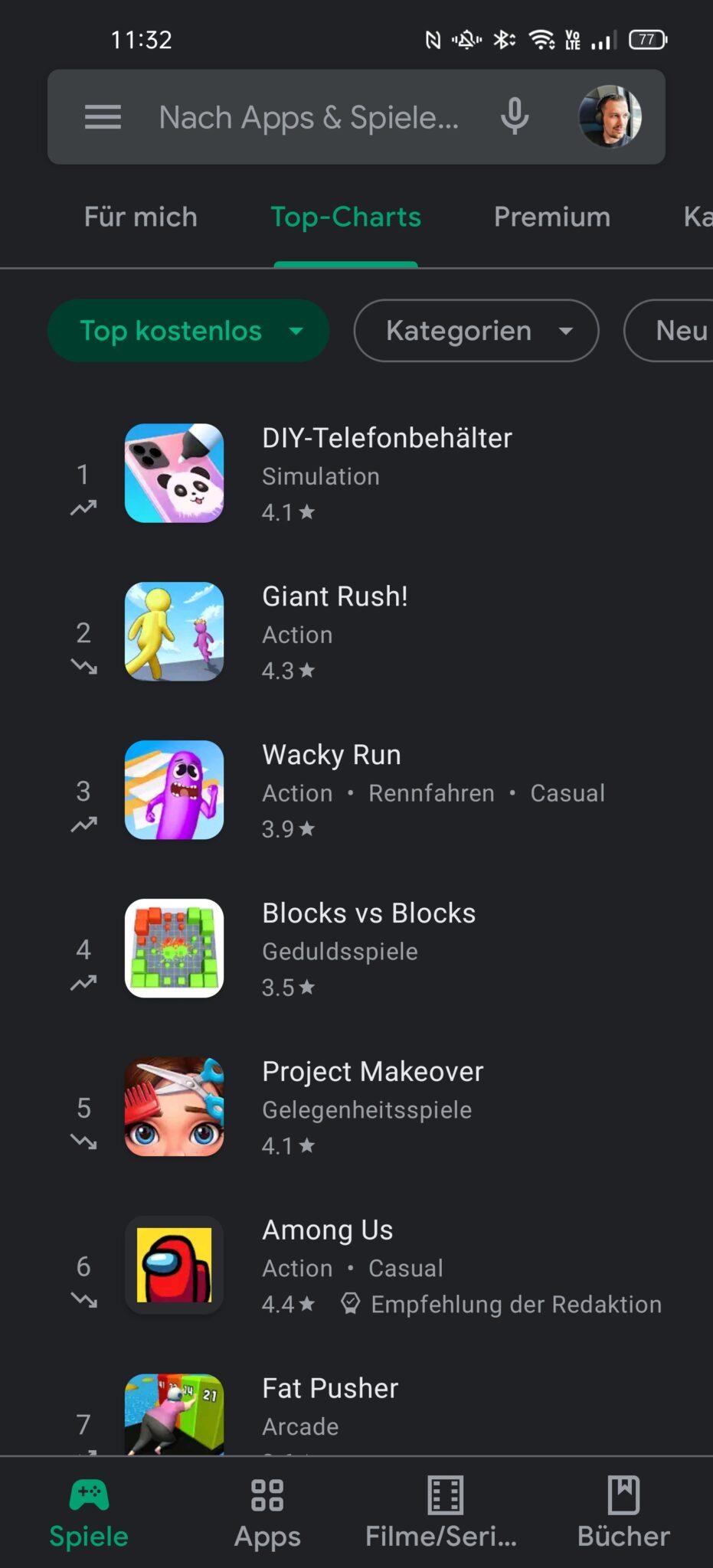 Google Play Store zeigt jetzt Trends in den Top-Charts an – AndroidBlog.ch